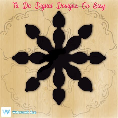 Snowflake Svg Etsy Molde de petalas Artesanato e faça você mesmo Faça você mesmo