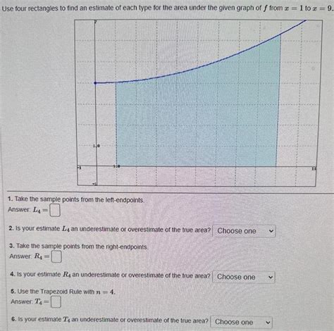 Solved Use Four Rectangles To Find An Estimate Of Each Type Chegg