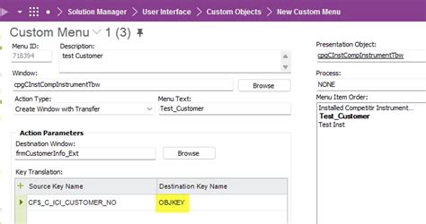 Custom Menu For A Custom Logical Unit Ifs Community
