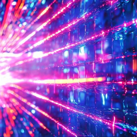 Premium Photo Abstract Technology Background With Glowing Particles