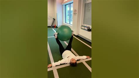 Ski Exercises- Supine Leg Rotations with Stability Ball - YouTube