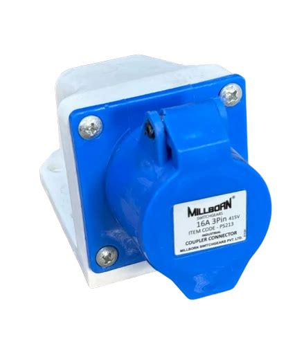 Wall Socket Blue Plug 16a 3pin At ₹ 120piece Industrial Plug And