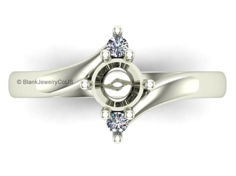 5mm Round Semi Mount Ring Round Setting Beautiful Setting For