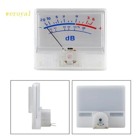 weroyal portable vu meter header db level header power amplifier level