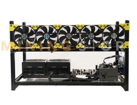 6 GPU Mining Rig Kit No GPUs Frame Only Mining Rigs Frames