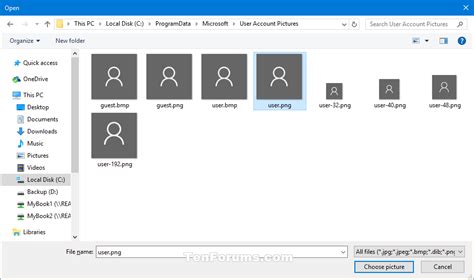 Change Account Picture In Windows Tutorials