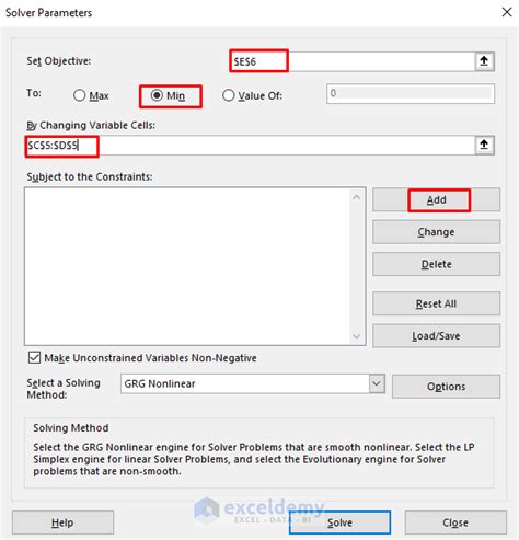 how to use excel solver for linear programming with easy steps