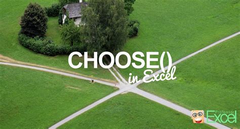 CHOOSE Formula In Excel Everything You Should Know Professor Excel