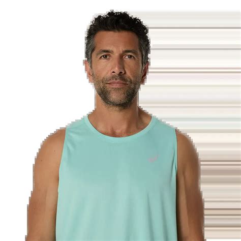 Asics Core Hardloopshirt Zonder Mouwen Groen Heren