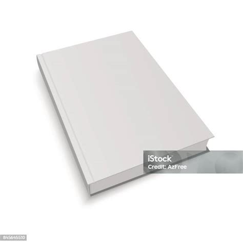 닫힌 책 커버입니다 커버 디자인에 대 한 이랑입니다 높은 세부 사항 흰색 배경에 고립 3차원 형태에 대한 스톡 벡터 아트 및 기타 이미지 Istock