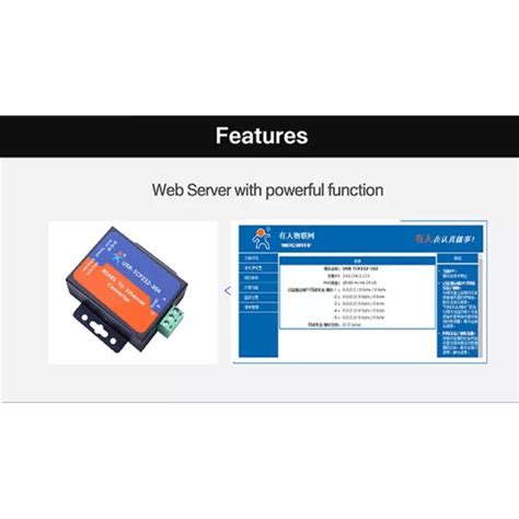 modbus porta seriale rs485 a server convertitore ethernet tcp232 304