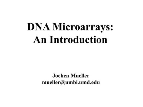 ppt dna microarrays an introduction powerpoint presentation free