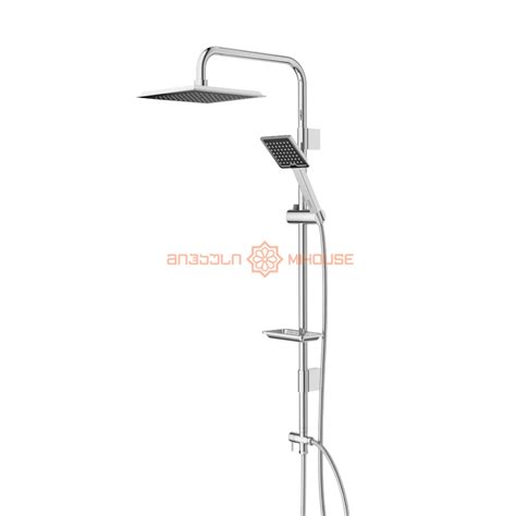 საშხაპე სისტემა Frame Tall Chrome Black Shower Set Tlfr1008