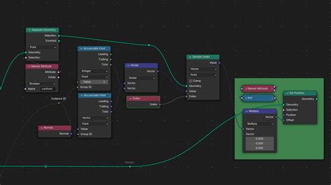 How Can I Transfer Normal Attribute From A Part Of The Mesh To The Whole Mesh In Geometry Nodes