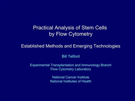 PDF Practical Analysis Of Stem Cells By Flow Cytometry PDF FilePractical Analysis Of Stem