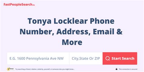 Tonya Locklear Phone Number Address Email And More