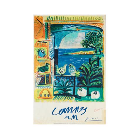 Pablo Picasso 1881 1973 Côte Dazur Affiche Cannes 1962 In