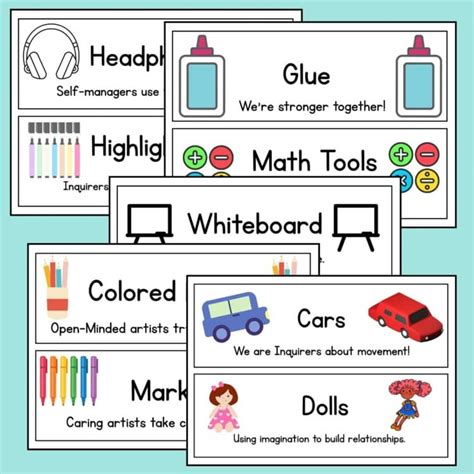 42 Pyp Classroom Labels Organize And Inspire Ib Learners Tpt