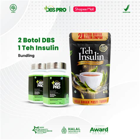 Jual Dbs Pro Bundling 2 Dbs Pro 1 Pouch Teh Insulin Kapsul Herbal