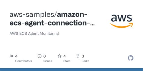 Github Aws Samplesamazon Ecs Agent Connection Monitoring Aws Ecs Agent Monitoring
