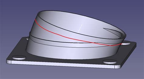 Adding Rib To The End Of A Pipe Rfreecad
