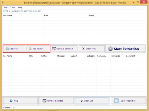 Help Excel Workbook Details Extractor Software