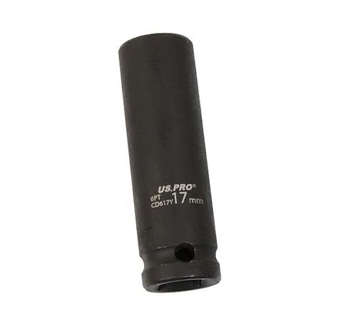 Us Pro 17mm 12 Dr 6 Point Deep Impact Socket 3753