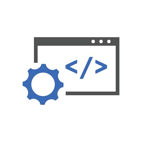 Custom Coding Icons Vector Illustration Modern Style Custom Coding