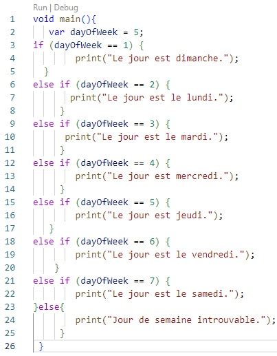 Les Structures Conditionnelles En Dart Apcpedagogie
