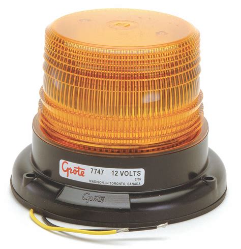 Mini Strobe Light Amber Flashing Grainger