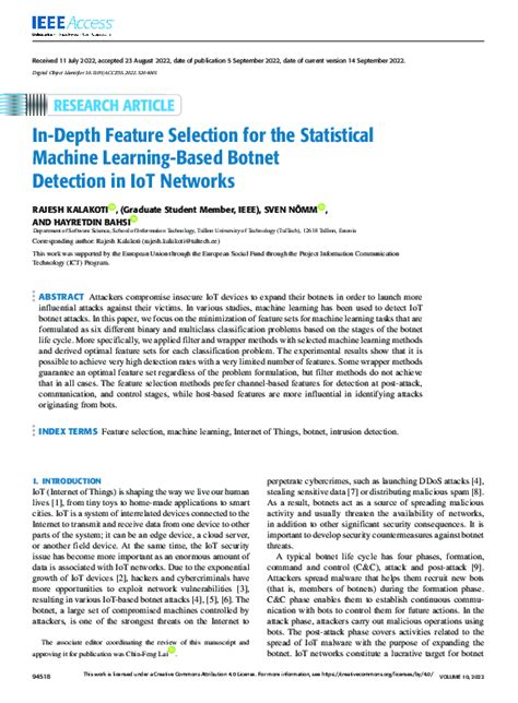 Pdf In Depth Feature Selection For The Statistical Machine Learning