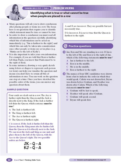 Excel Test Skills Thinking Skills Tests Year 4 Pascal Press