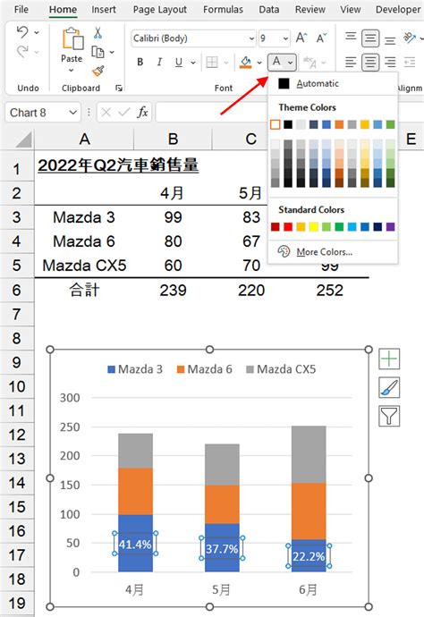 Excel 堆疊直條圖作圖步驟教學 Fanlovexcel