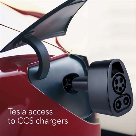 Ccs Charger Adapter For Tesla Black Lectron — Lectron Ev