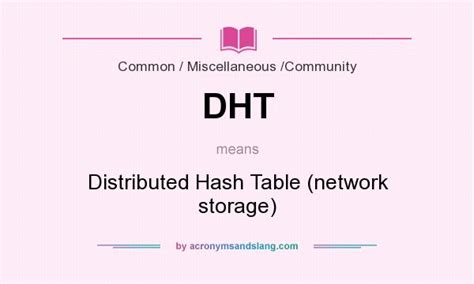 Dht Distributed Hash Table Network Storage In Governmental