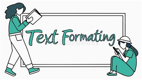 People With Text Formatting Board Graphic Design Vector Design