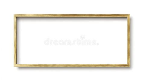 a luxurious gold rectangle frame with inverted rounded corners