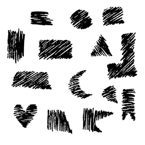 Premium Vector Hand Drawn Random Scribble Set