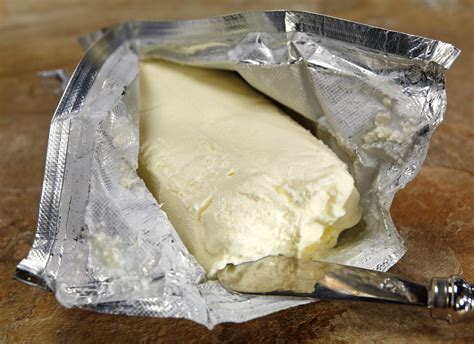 Block Of Cream Cheese In Wrapper Prepared Food Photos