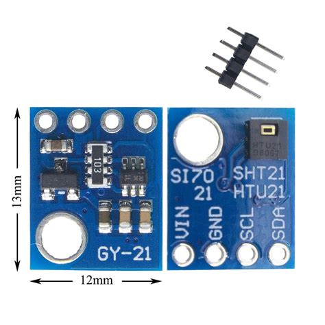 1 Pcs Humidity Sensor With I2c Interface Si7021 Gy 21 Htu21 For Arduino