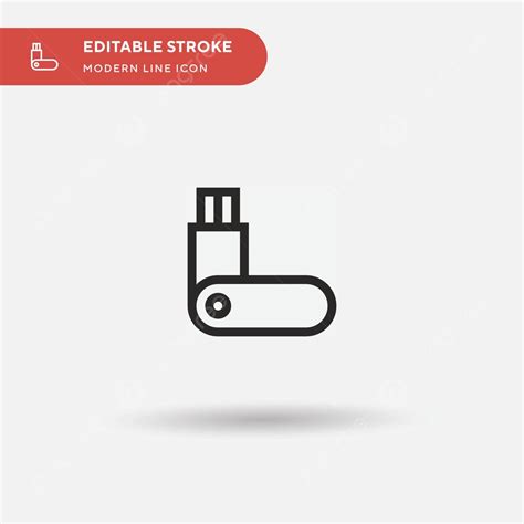 Design Template For A Simple Usb Vector Icon Symbol Illustration Vector Template Download On Pngtree