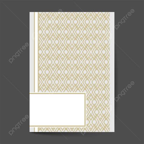 Simple Yet Elegant Cover Design With Pattern Element For Menu