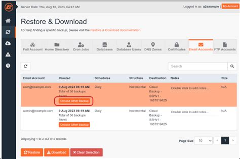 How To Restore Files Email And Databases Using Jetbackup Web