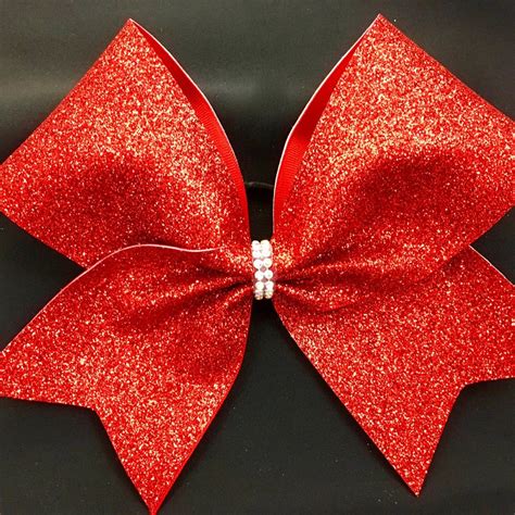 Red Cheer Bow Etsy