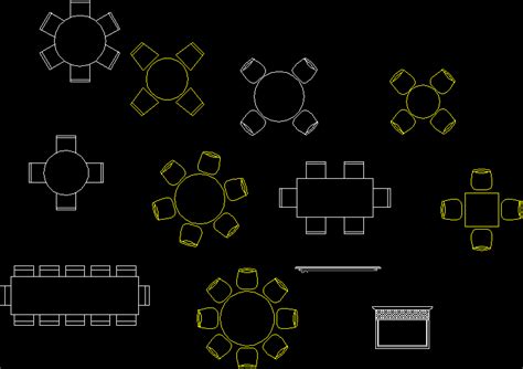 Tables D DWG Block For AutoCAD Designs CAD