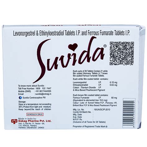 Buy Suvida Tablet (28 Tab) in Wholesale Price Online | B2B | Retailershakti
