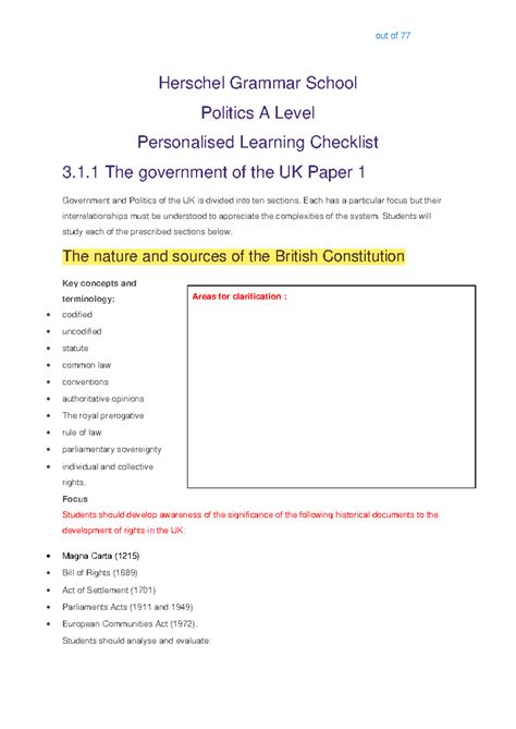 april mocks british paper 1 plc annotated herschel grammar school