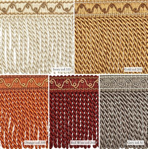 5 Colors Classic Bullion Fringe Upholstery Trimmings10cm 393 Inches