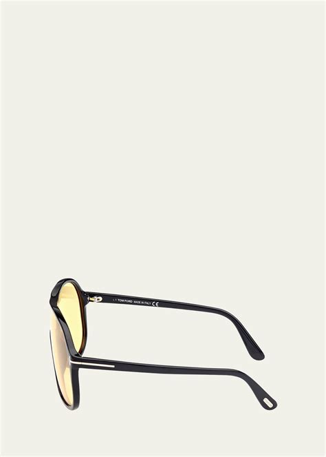 Tom Ford Drew Shield Aviator Sunglasses Bergdorf Goodman