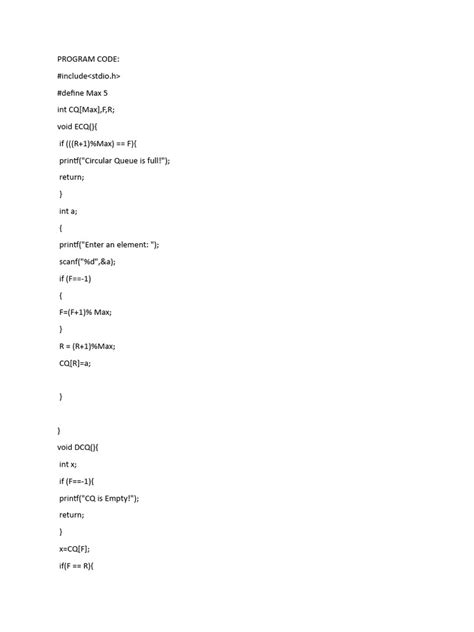 circular queue pdf
